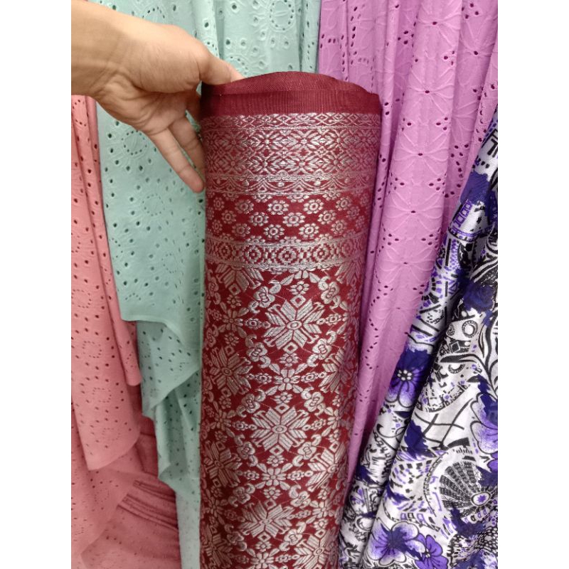 Jual KAIN SONGKET / KAIN SONGKET METERAN / KAIN SONGKET MELAYU | Shopee ...