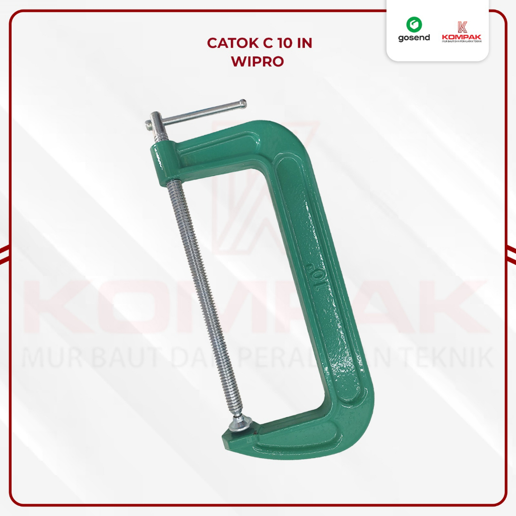 Jual Catok C 10 in Wipro Clamp C G 10in Clam Klem Kayu 10 inci Jepit ...