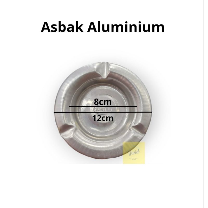 Jual Asbak Bulat Aluminium Kecil - Asbak Rokok - Asbak Puntung Rokok ...
