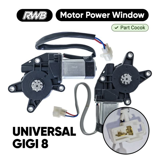 Jual Motor Dinamo Power Window Gigi 8 Universal Baut 4 Kanan RWB ...