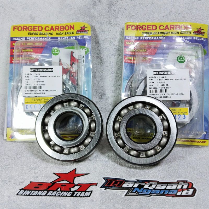 Jual BEARING LAKER KRUK AS TIGER GL MP BRT FORGED CARBON 16000 RPM MARQSAH NGANA18 | Shopee ...