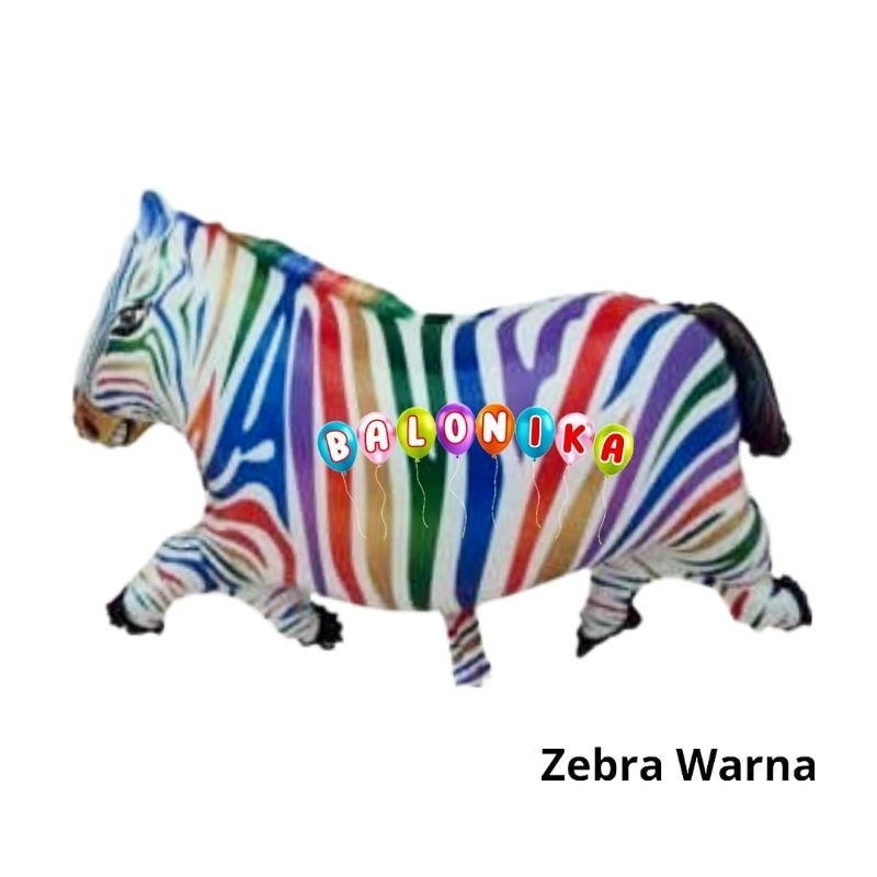 Jual BALON FOIL ZEBRA WARNA 1 PACK | Shopee Indonesia