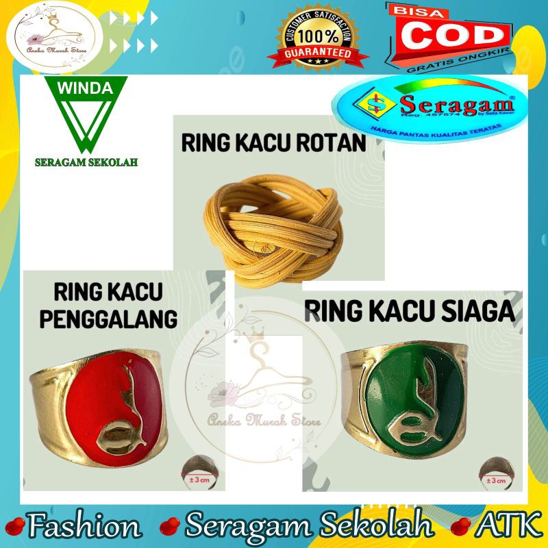 Jual Ring Kacu Pramuka Siaga, Penggalang, Rotan bisa untuk siaga dan ...