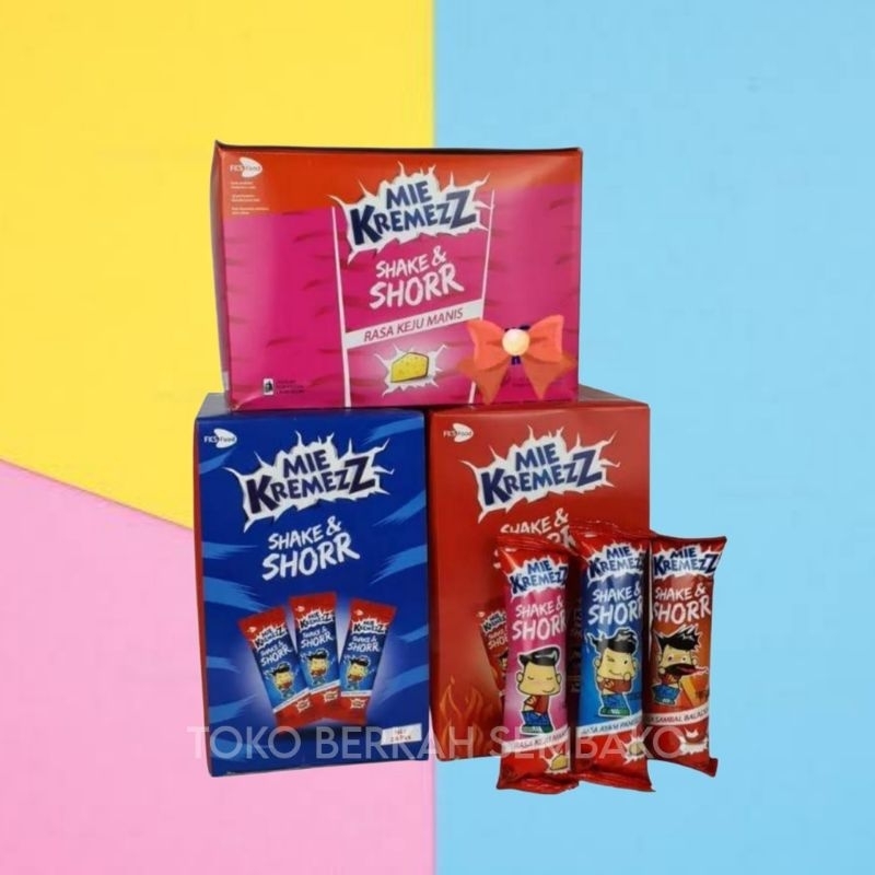 Jual Mie Kremezz Shorr Isi 20 PCS Mie Kremes Shake Enak -1 BOX | Shopee ...