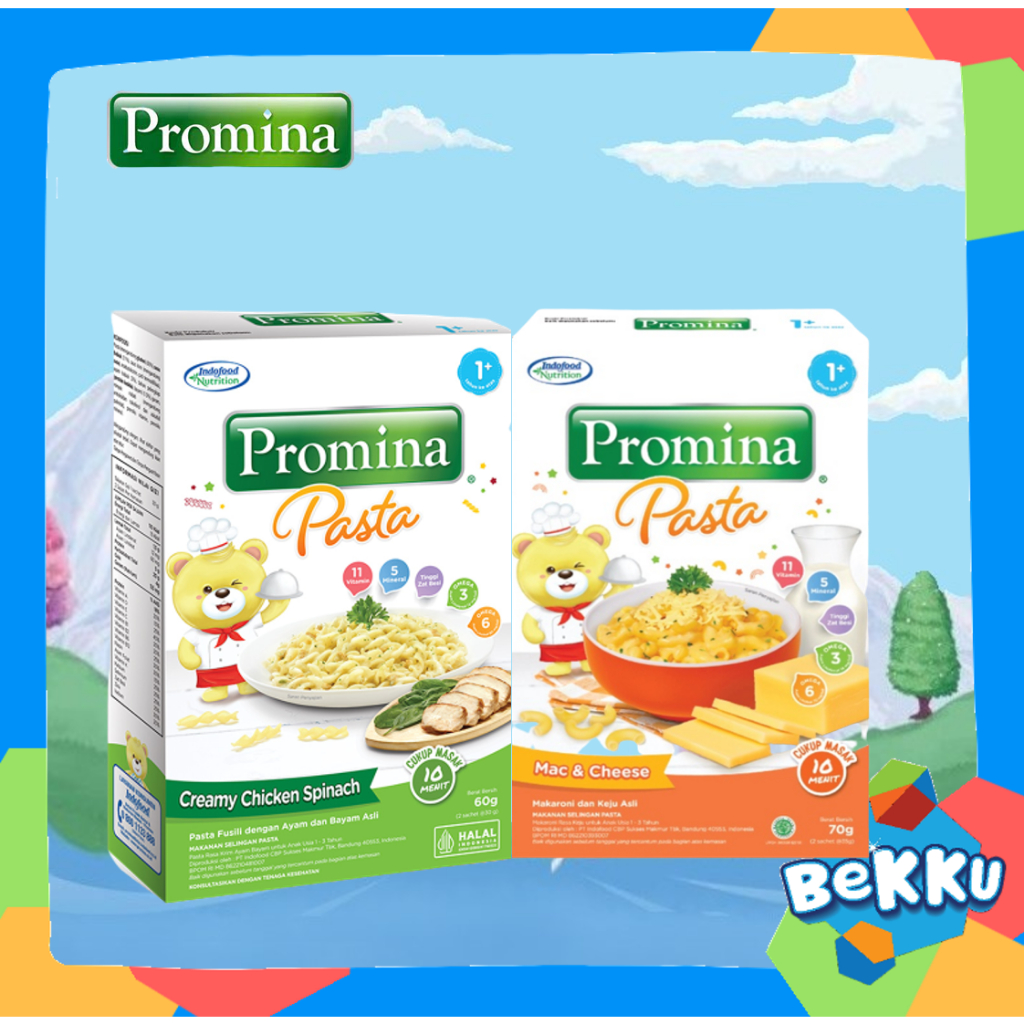 Jual Promina Pasta Usia 1+ - Mac & Cheese 60gr - Creamy Chicken Spinach ...