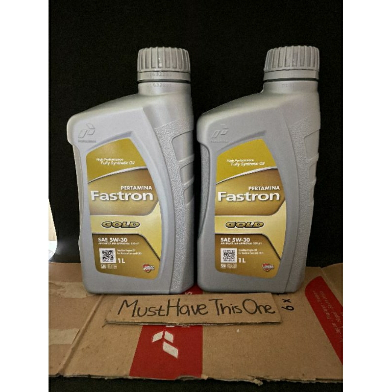 Jual oli fastron gold 5w30 1l 5w 30 5 30 kemasan 1liter mobil motor ...