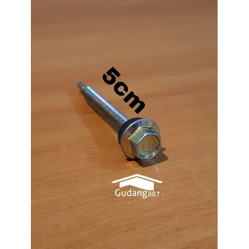 Jual Baut Roofing Camel 5cm / Baut Spandek / Mur Spandek per pcs ...