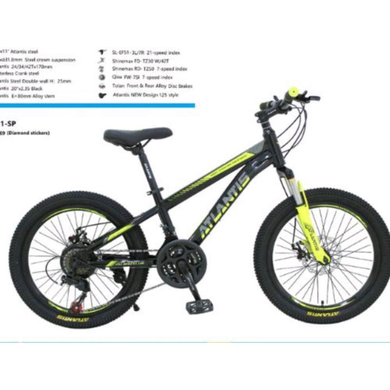 Jual SEPEDA GUNUNG MTB ANAK 20 INCH ATLANTIS 690 / ATLANTIS 680 3X7 ...