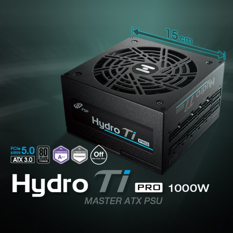 Jual POWER SUPPLY PSU FSP HYDRO TI PRO PCIE5 ATX 3.0 1000W 80+ TITANIUM ...