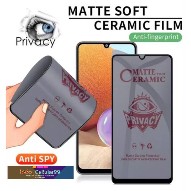 Jual Anti Gores Ceramik Matte Spy Privacy Vivo Y11 Y12 Y12i Y12S Y15 Y15S Y16 Y17 Y19 Tempered ...