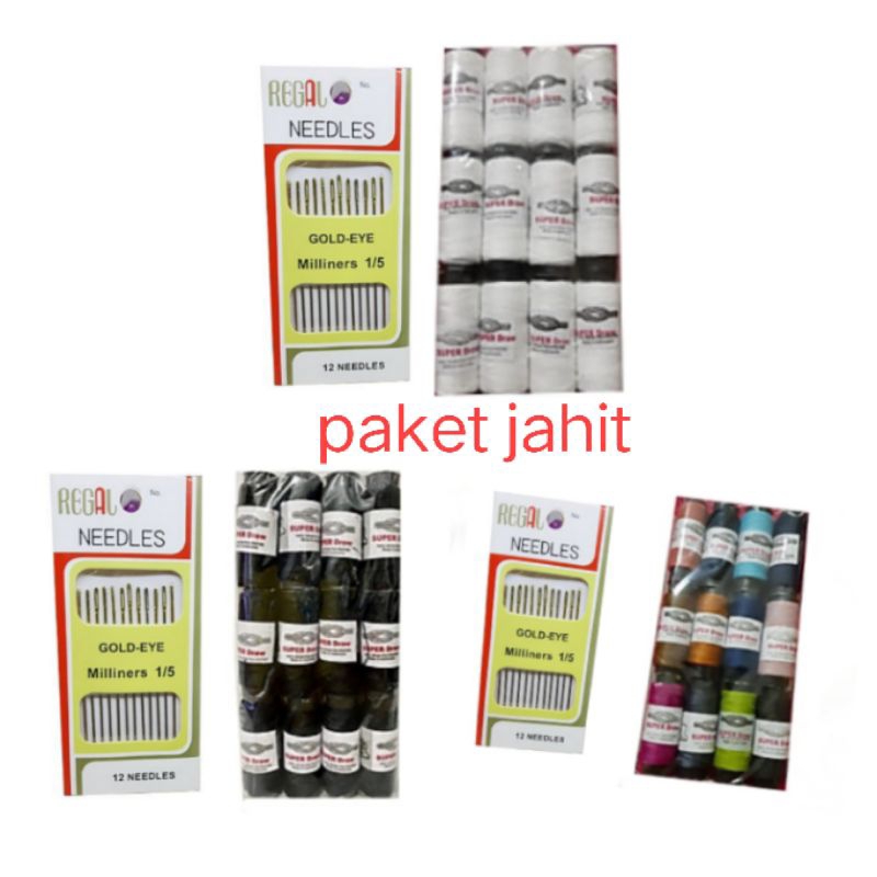 Jual ALAT JAHIT 1 PAKET/ ALAT JAHIT BENANG BESAR + JARUM | Shopee Indonesia