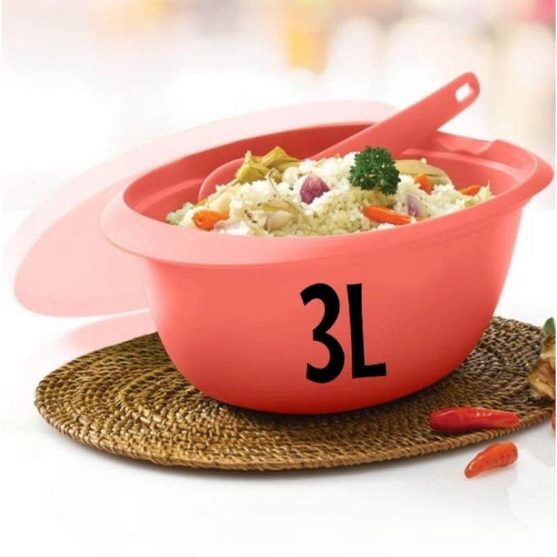 Jual blossom rice server tupperware 3 liter | Shopee Indonesia