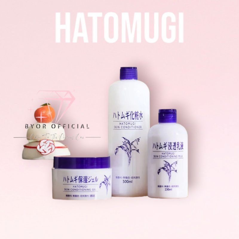 Jual HATOMUGI Skin Conditioner | Conditioning Milk | Conditioning Gel ...