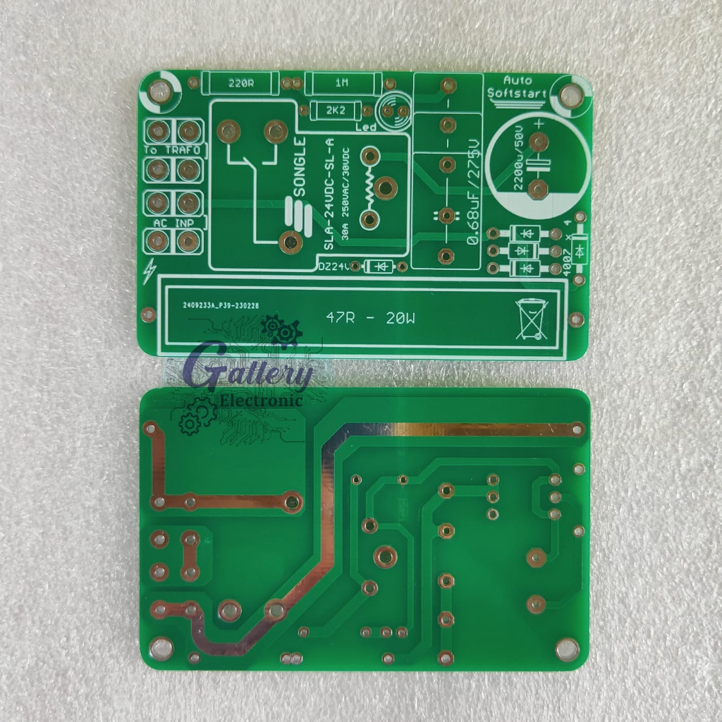 Jual PCB Softstart / Soft Start Anti Jeglek Doubel Layer FR4 Fiber ...