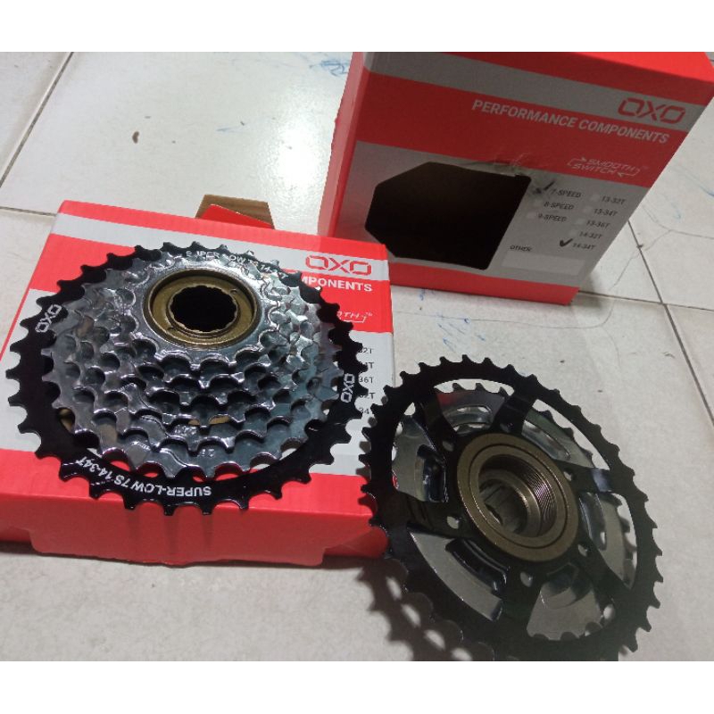 Jual Sprocket 7/8/9 Speed Gear Belakang Freewheel Sepeda Drat Ulir OXO ...