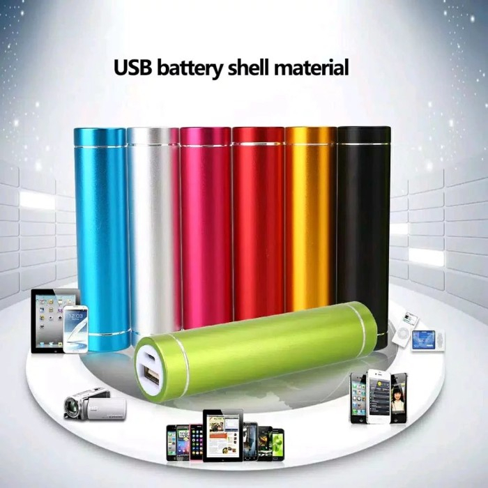 Jual Casing Power Bank 1 slot Batre 18650 Bahan Alloy | Shopee Indonesia