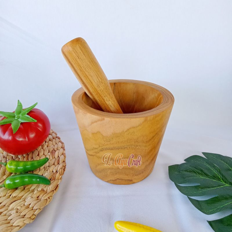 Jual L-AYUCRAFT Lumpang + tumbuk kayu jati | Shopee Indonesia