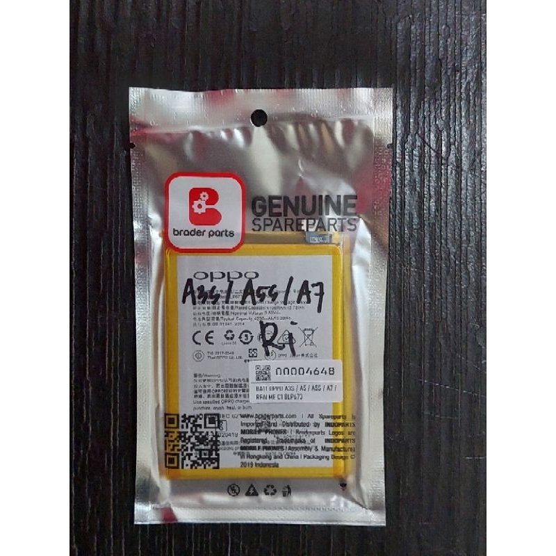 Jual BATRE ORIGINAL BERGARANSI OPPO A3s / A5 / A5s / A7 / REALME C1 / BLP673 BRADER PARTS (BR ...