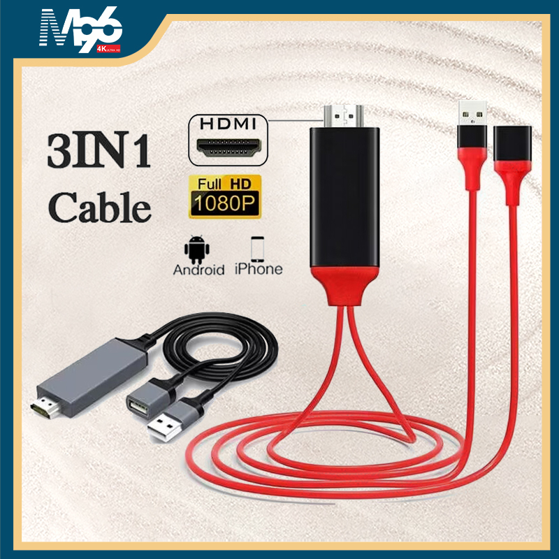 Jual M96 3IN1 Kabel Adapter YG300/ TV Universal Cable Android&Phone ...