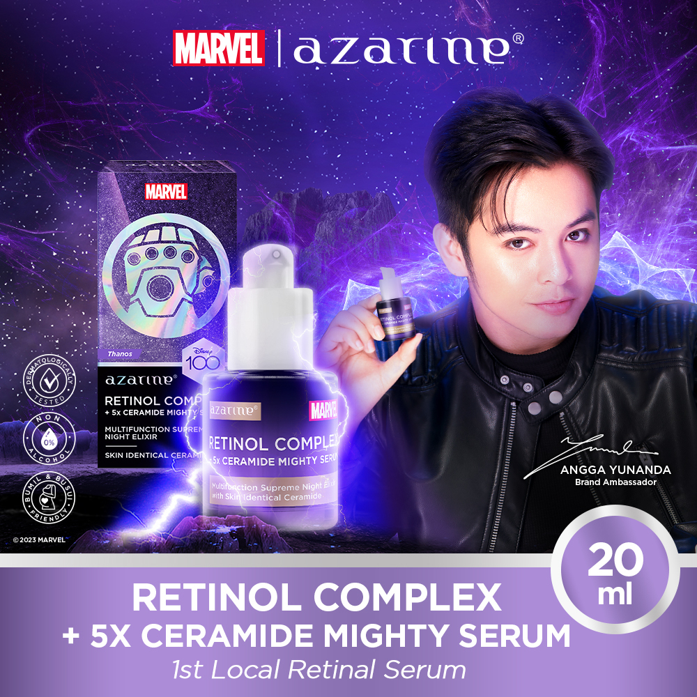 Jual [Azarine x Marvel] Retinol Complex + 5x Ceramide Mighty Serum 20ml ...