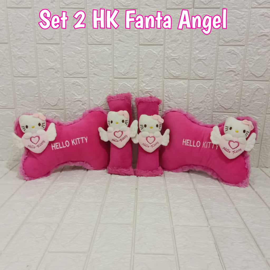 Jual bantal mobil - Sandaran Penyangga Kepala - Leher set 2 Hellokitty ...