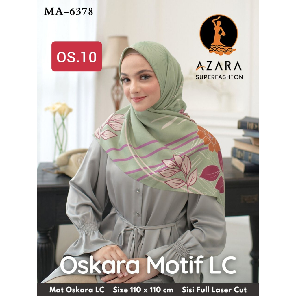 Jual Pouch Premium Motif Azara Oskara Lc Scarf Hijab Voal Katun Miracle