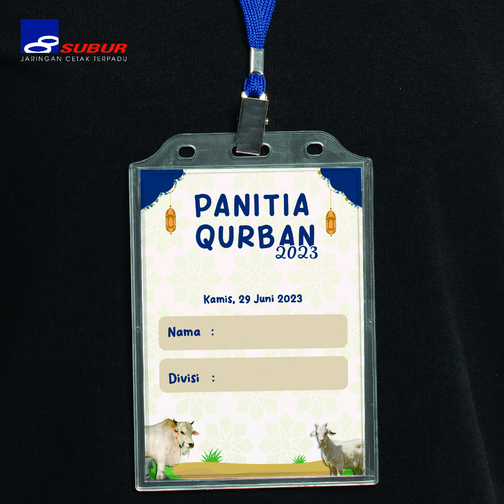Jual NAMETAG 9.8 X 13 CM PANITIA NAMA ID CARD CETAK KARTU TANDA ...