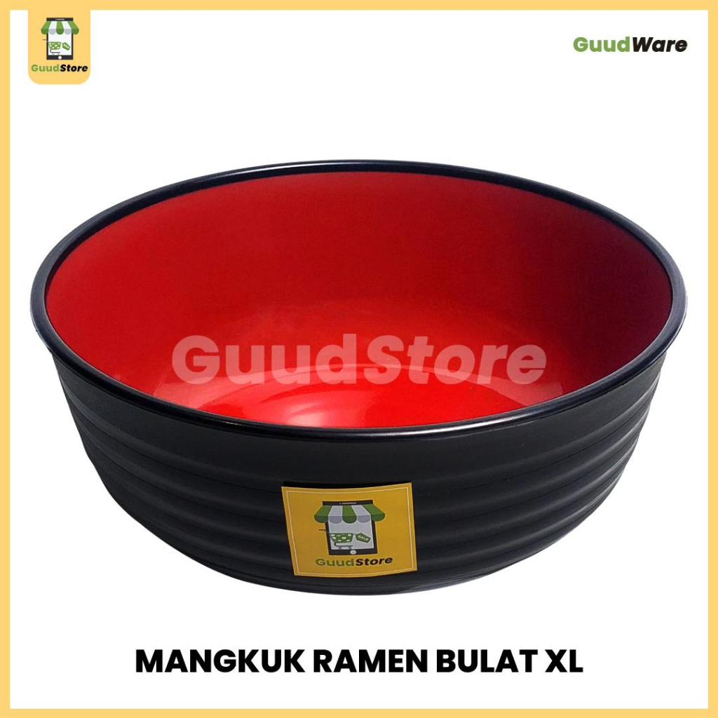 Jual (PAKET 1 LUSIN ISI 12 PCS) Mangkuk Ramen plastik Bulat XL/Mangkuk ...