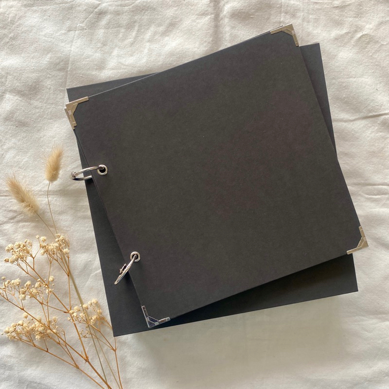 Jual Scrapbook album kosongan hitam polos | Shopee Indonesia