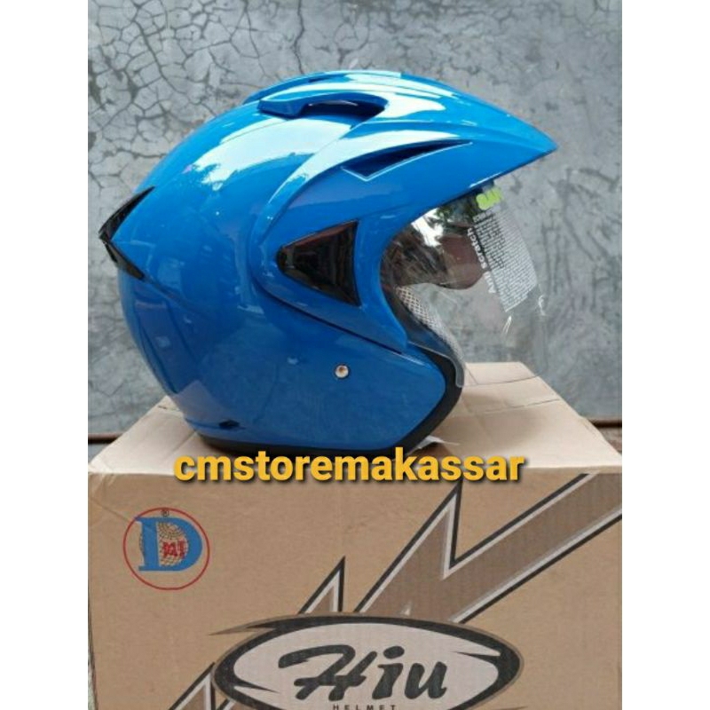 Jual Helm HIU Arrow Double Visor Kacamata Dalam Warna Biru Angkatan ...