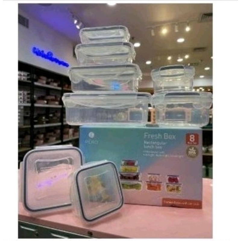 Jual Pero food storage gift box set of 8 / tempat penyimapan makanan 8 ...