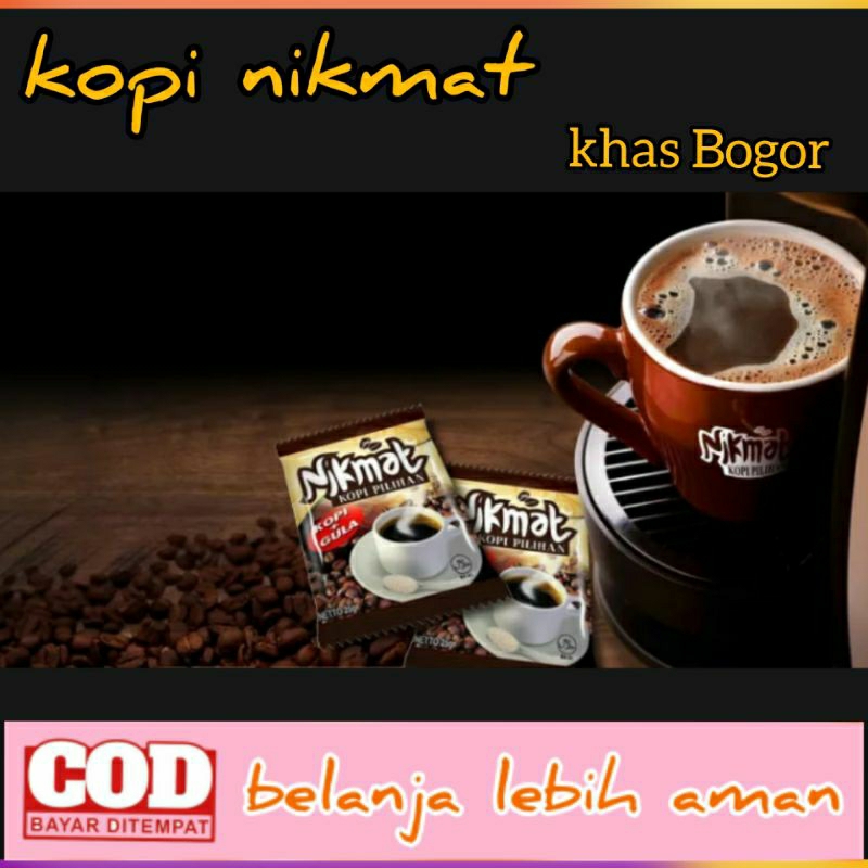 Jual KOPI NIKMAT PLUS GULA KHAS BOGOR ISI 20 SACHET/ KOPI CAP NIKMAT ...