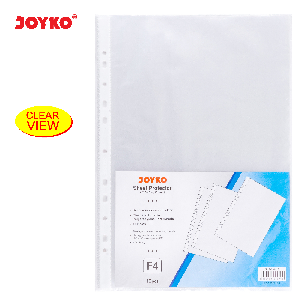 Jual Joyko Sheet Protector A4 F4 / Plastik PP Pocket A4 F4 Joyko Folio ...