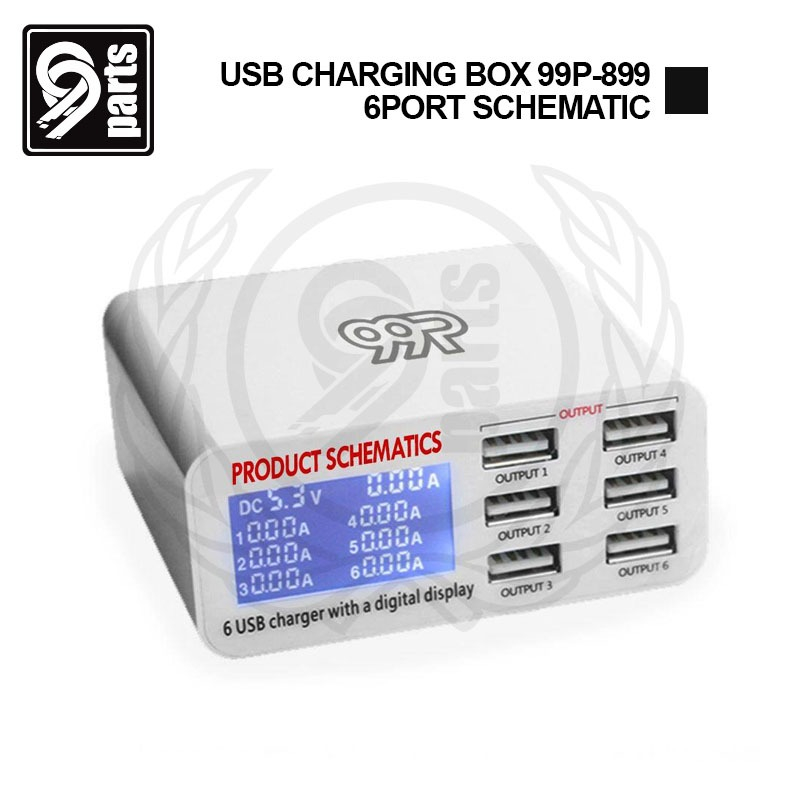 Jual Usb Schematic Sunshine 6 PORT SS-304D / Usb Charger Handphone / Usb Box Charging Usb ...