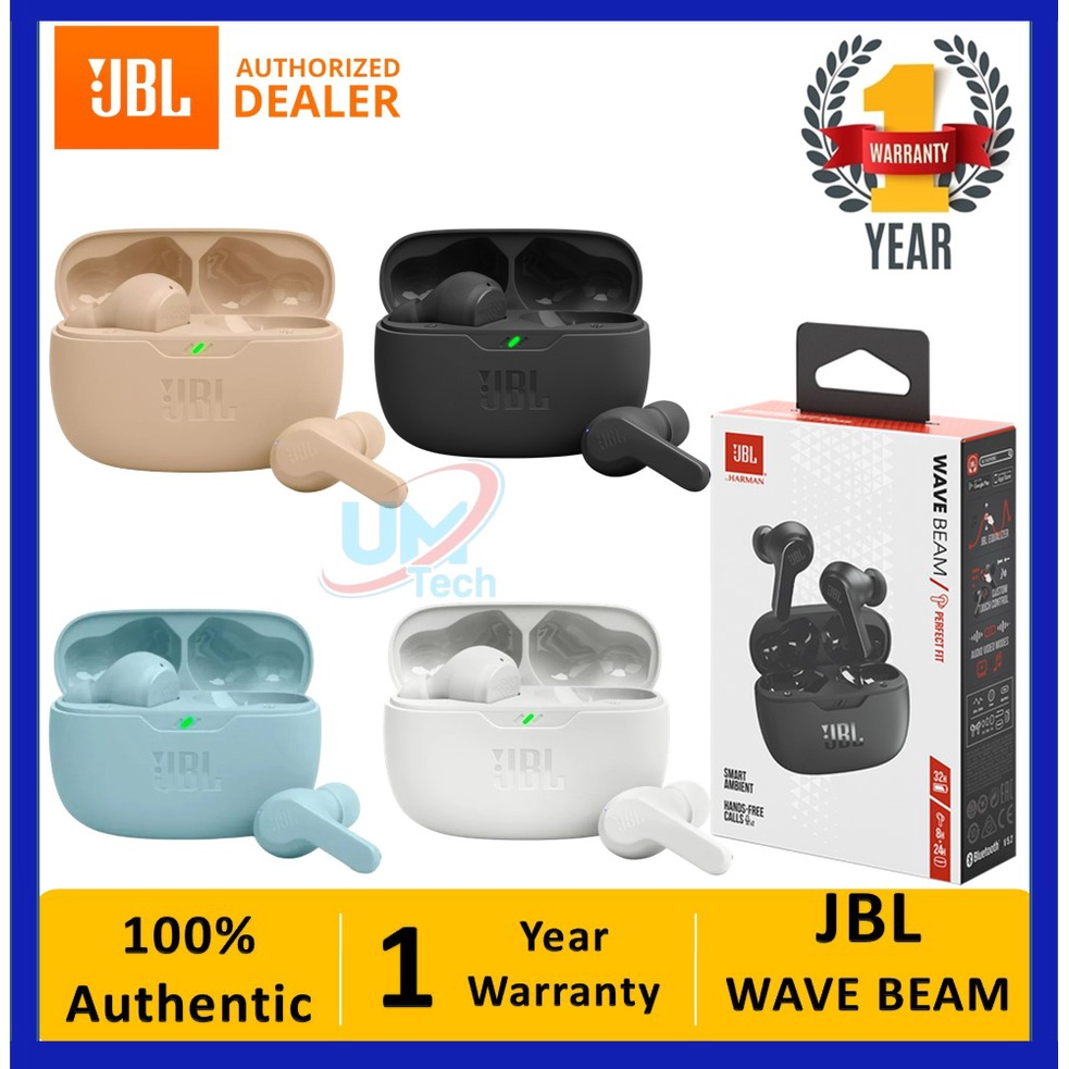 Jual JBL WAVE BEAM | WAVE BEAM | True wireless earbuds | SG Seller | Local JBL 1 Year Warranty ...
