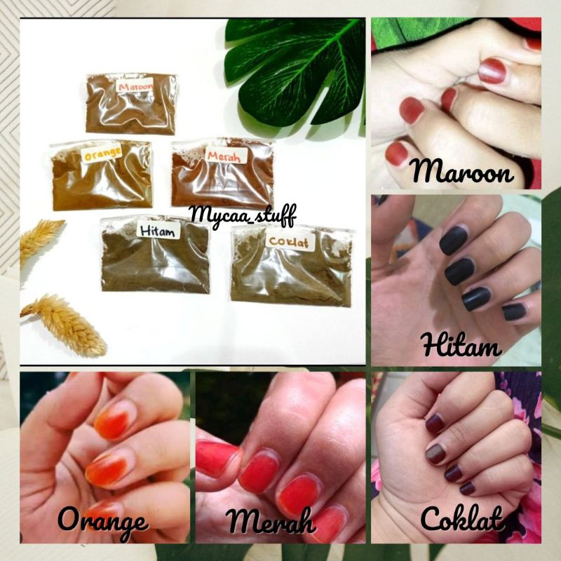 Jual henna kuku Halal BELI 10 GRATIS 1 / Kutek SAH buat SHOLAT TANGAN ...