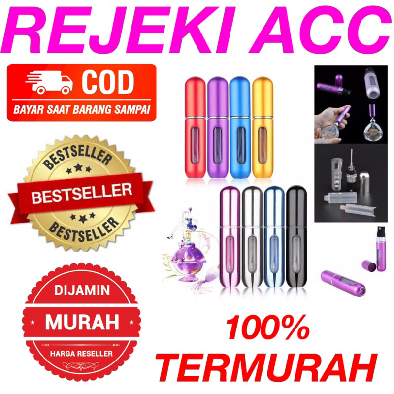 Jual Botol Parfum Mini Refill Wadah isi Ulang Bottle Parfume Travel ...