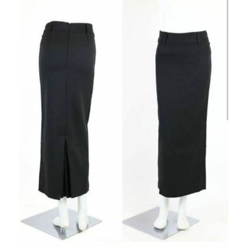 Jual ROK KERJA WANITA KANTORAN/ROK FORMAL MODEL SPAN REMPEL BELAKANG ...