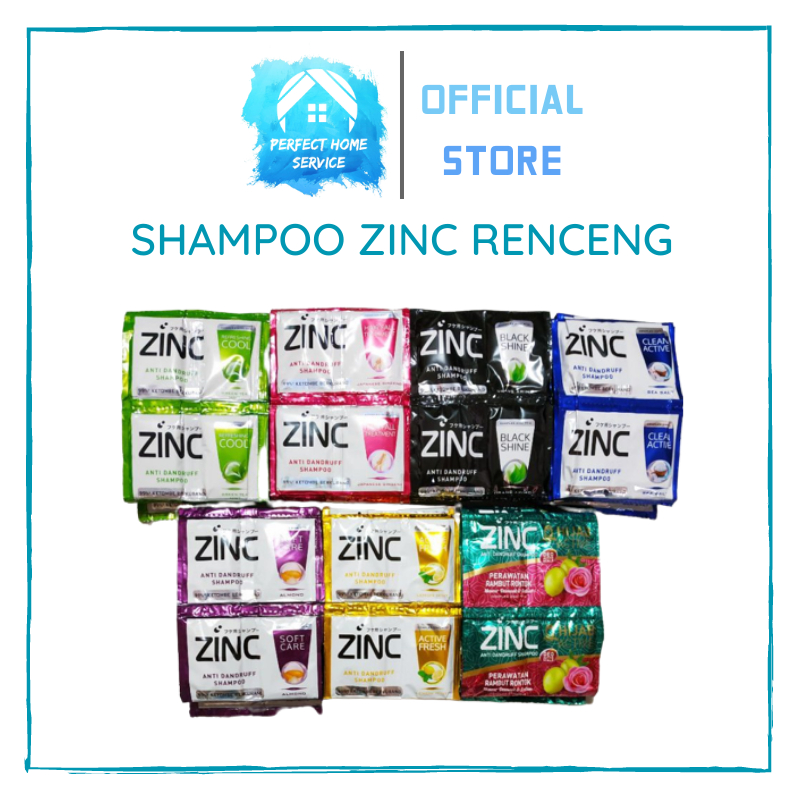 Jual SHAMPOO ZINC 10ML 1 RENCENG ISI 12PCS SACHET [PERFECTHOME ...