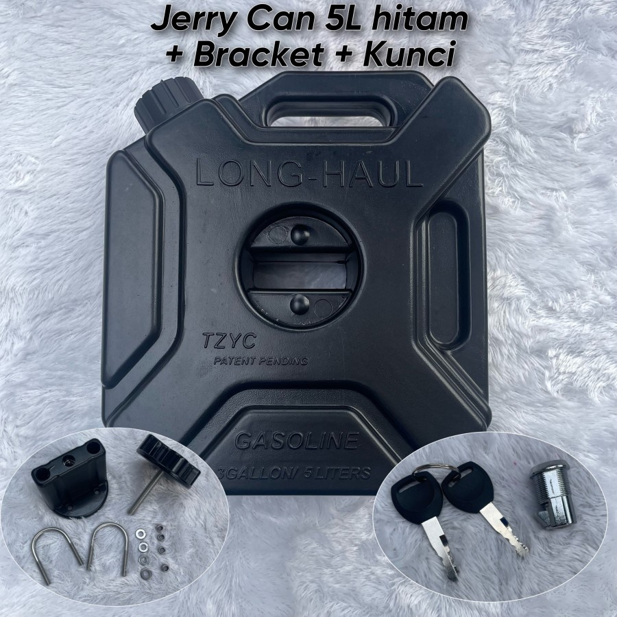 Jual jerigen bensin motor touring jerry can fuel tank long haul plastic ...