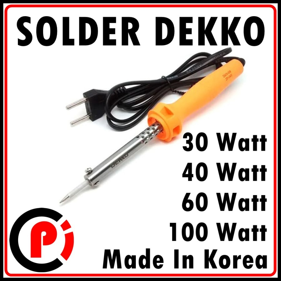 Jual Original DEKKO Solder Lurus Soldering Iron 30W 40W 60W 100W | Shopee Indonesia