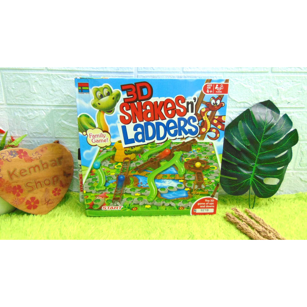 Jual Mainan Viral Ular Tangga Snake n Ladder 3D Tiga Dimensi Board Game ...