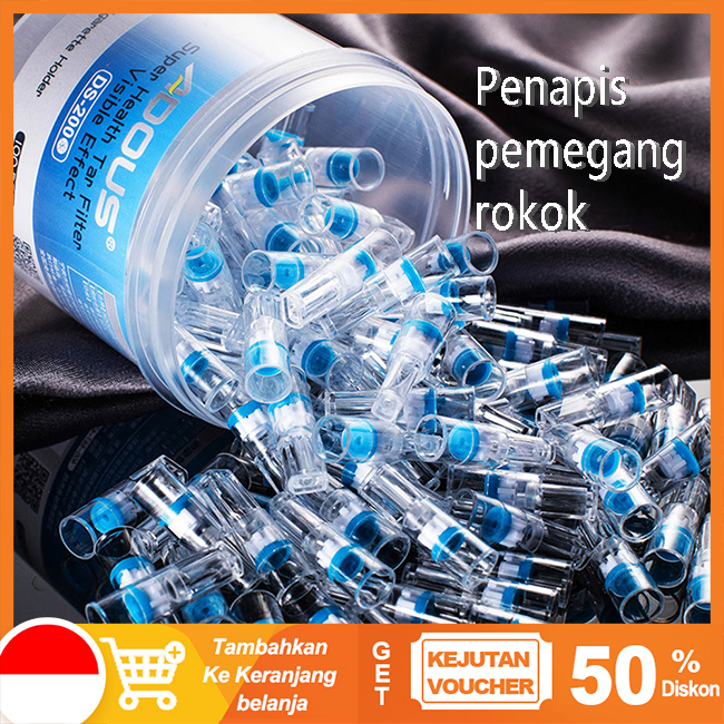 Jual HONSTAR penapis penambang rokok transparan filter penambang rokok ...