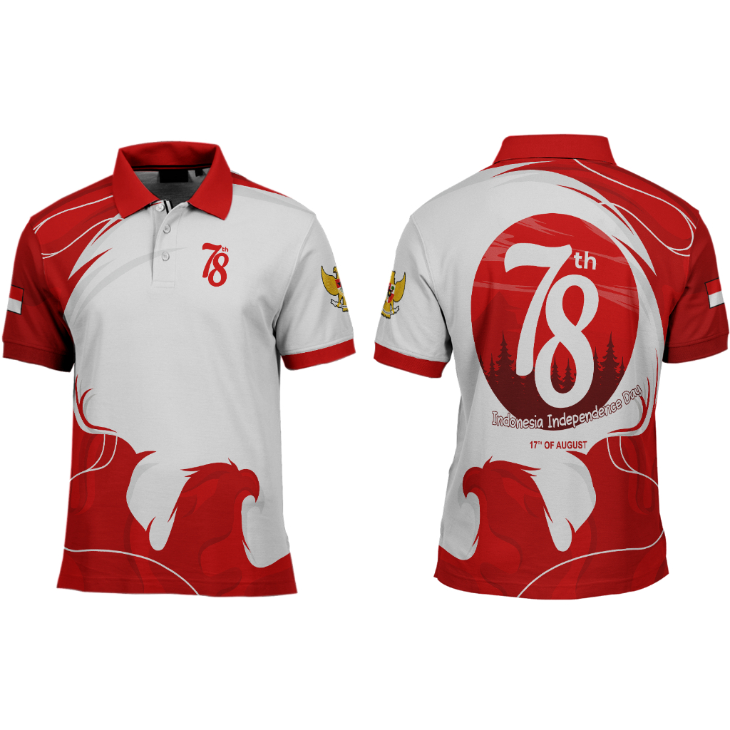 Jual Baju Kaos T-shirt 17 Agustus HUT RI KE-78 Fullprint Terbaru Art 16 | Shopee Indonesia