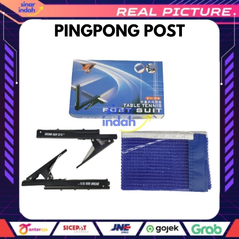 Jual Universal PINGPONG POST Net Jaring Tenis Meja Pingpong Tiang Net Tarik | Shopee Indonesia