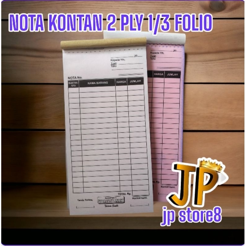 Jual NOTA KONTAN 2 PLY 1/3 FOLIO | PUTIH | MERAH - SIAP KIRIM | Shopee ...