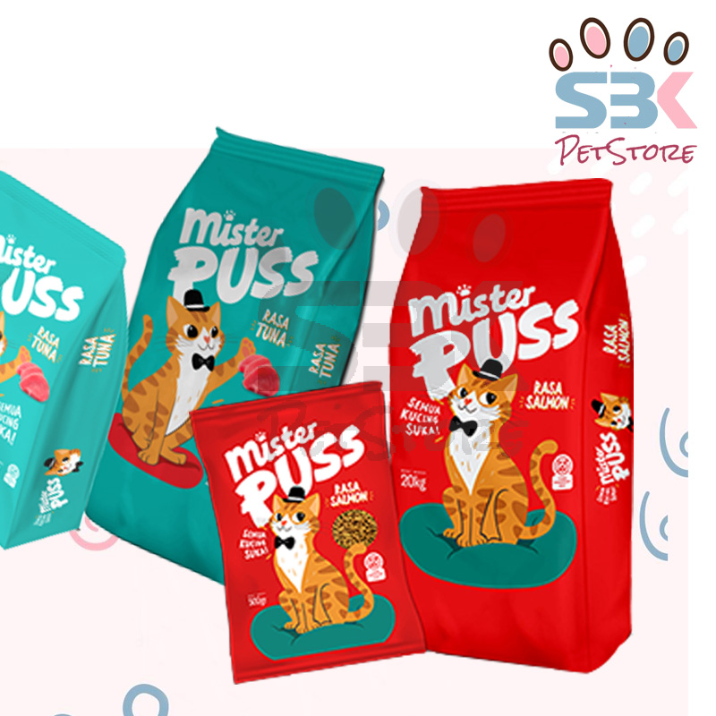 Jual Mister Puss 20kg Makanan Kucing Kering Dry Food Mr Puss | Shopee ...