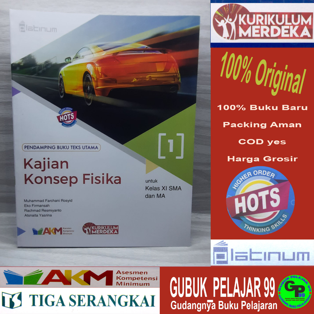 Jual Kajian Konsep FISIKA 1 Kelas 11/XI SMA/MA Kurikulum Merdeka Platinum PT Tiga Serangkai ...