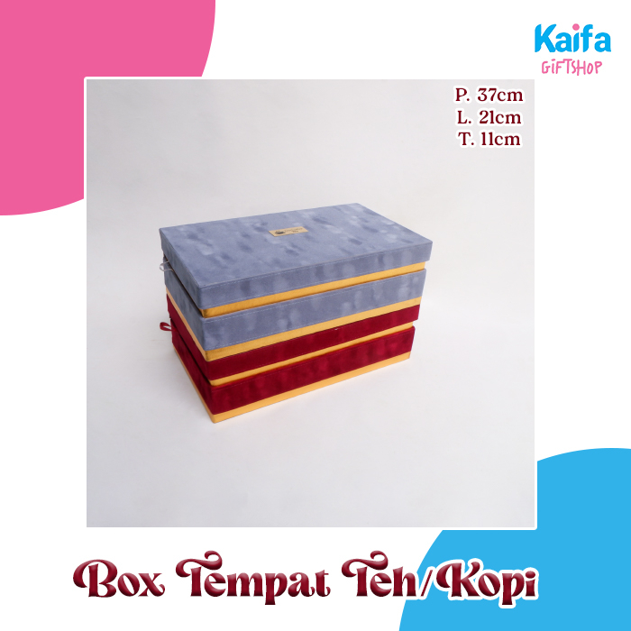 Jual Box Koleksi/Packaging/Tempat Teh atau Kopi Eksklusif Beragam Warna ...