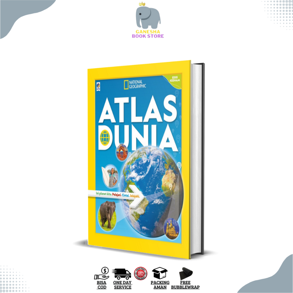 Jual National Geographic Atlas Dunia by National Geographic | Shopee ...